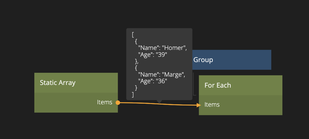 Static Array Noodl